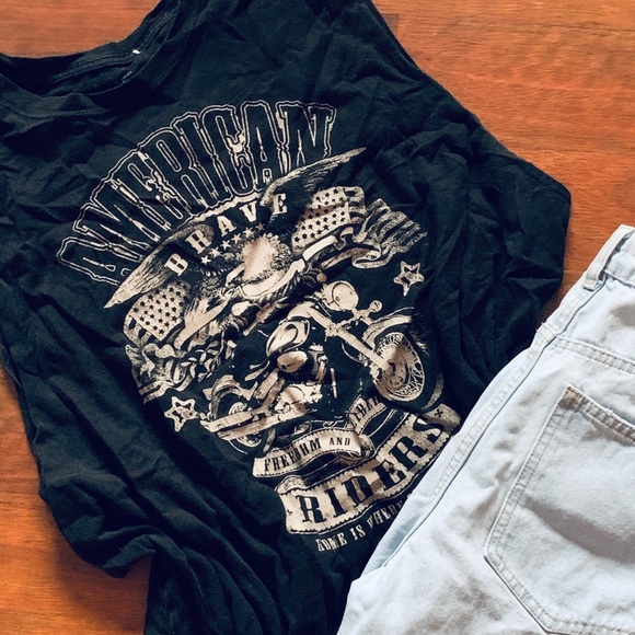 Vintage | Tops | Vintage Graphic Muscle Tee | Poshmark